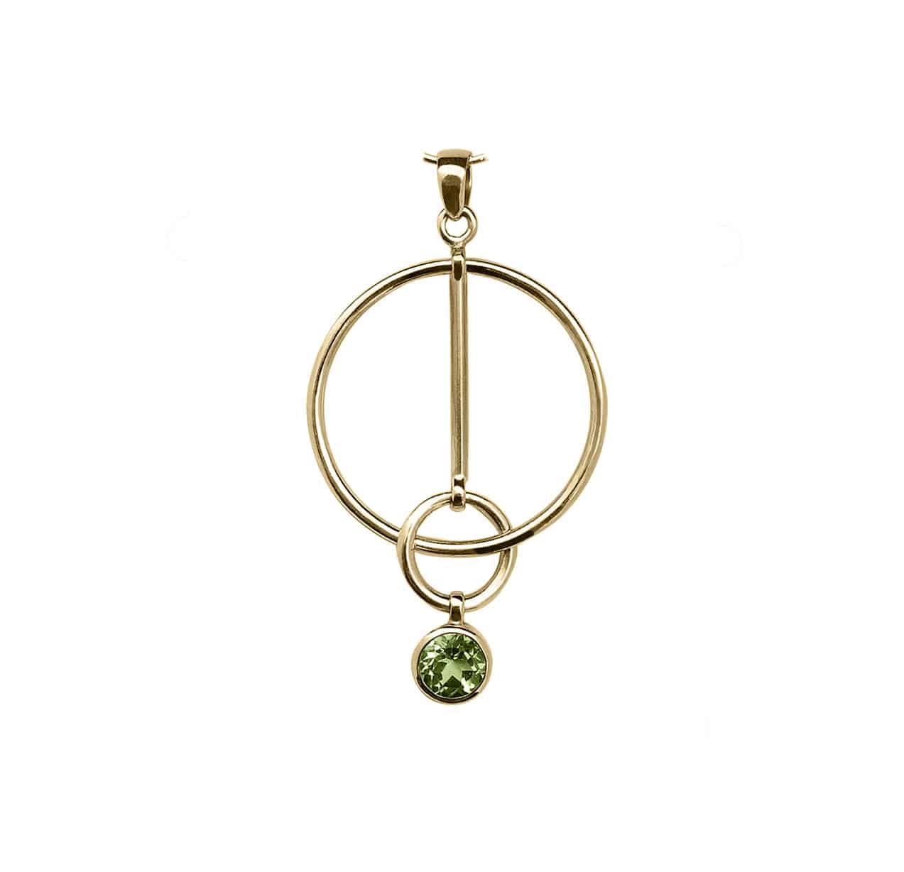 Maddox Street - Peridot Necklace Set in Gold Vermeil ⋆ Karst Jewellery